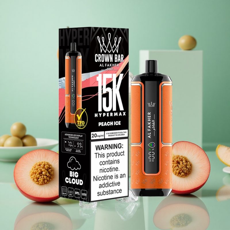 Pesca Ghiaccio Al Fakher Crown Bar 15K Hypermax 15000 Puffs wholesale ...